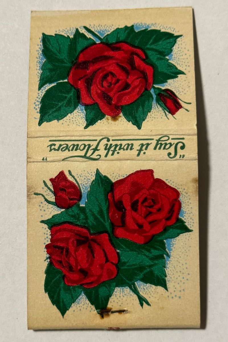 "Everard's Flowers" Marinette, WI Vintage Feature Matchbook ...